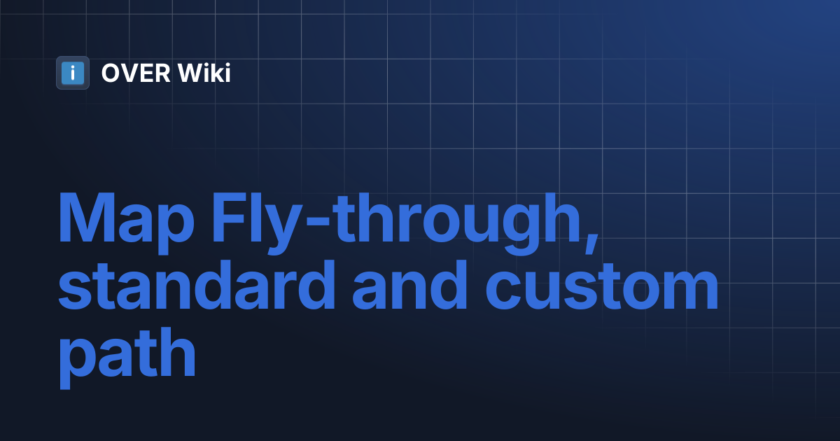 Map Fly-through, standard and custom path | OVER Wiki